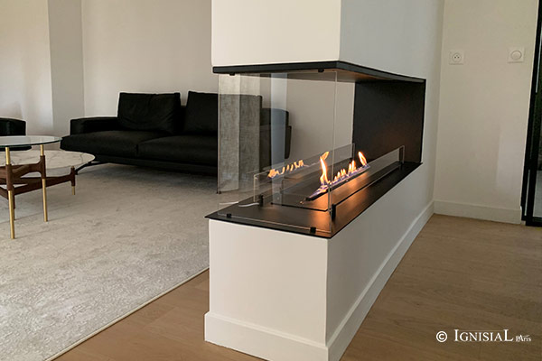 Cheminée sur-mesure fabriquée en rance
